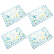 Better Homes & Gardens Placemat, Blue Braided Jute, 14" Square Single ...