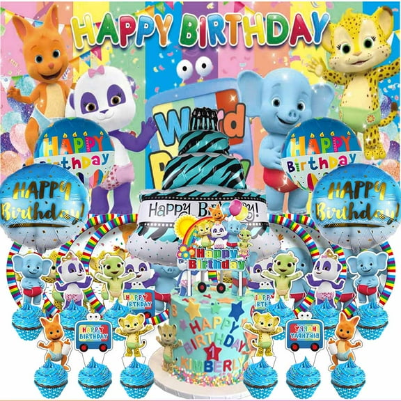 Ms Rachel Birthday Party Supplies Balloons Paper Plates Decoration Cake ...