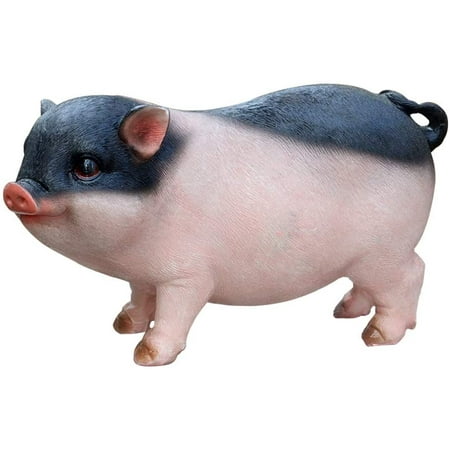 7 Inch Pig Figurine Cute Pig Statue Collectible Figurine(Standing ...