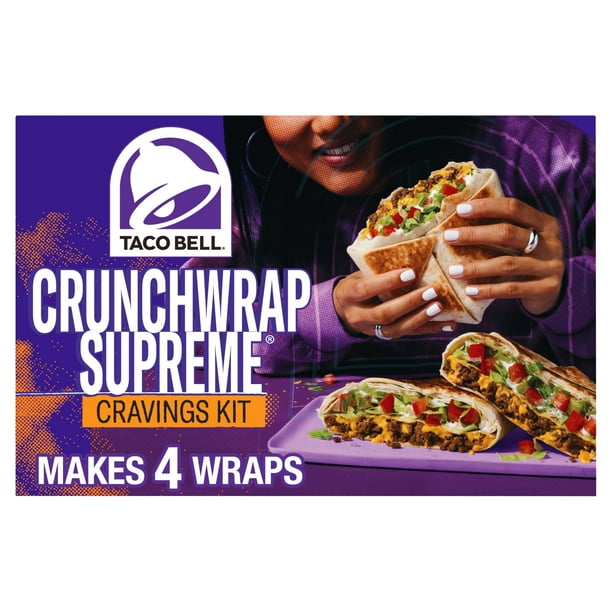 Taco Bell Crunchwrap Supreme Cravings Kit, 642 g Box, TB CRUNCHWRAP ...