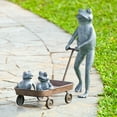 SPI Frog Family with Wagon Planter Aluminum Garden Sculpture - Walmart.com