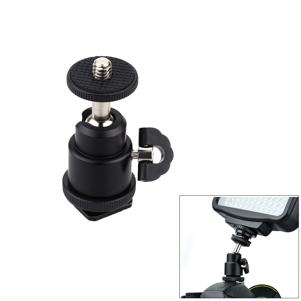 Andoer Aluminium alliage Mini rotule 1/4" Mount avec sabot Flash pour ...