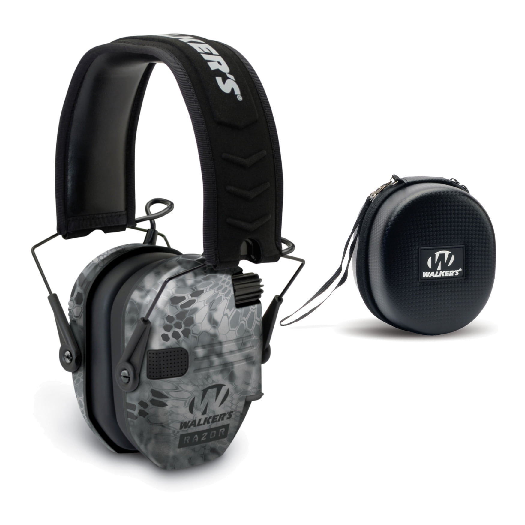 Walkers Razor Digital Ear Muffs (Raid Kryptek) with Walker's Protective ...