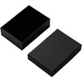 Cardboard Necklaces Boxes with Sponge inside Rectangle Black 9x6.5x2 ...