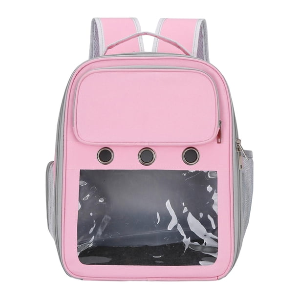Dog Backpack Carrier Transparent Window for Small Medium Dogs Cats ...