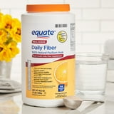 Equate Multi-Health Daily Fiber Supplement Orange Flavored Powder ...