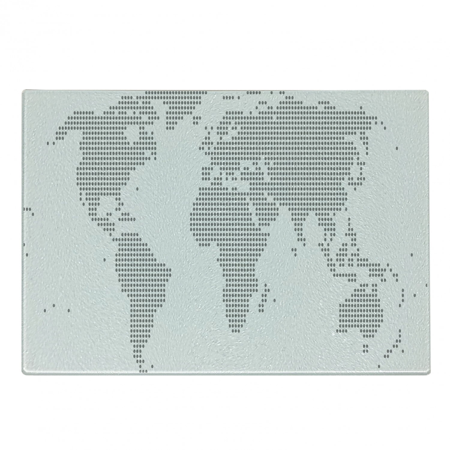 Map Cutting Board, World Map with Graphic Dots Pixelated Seem Spotted ...