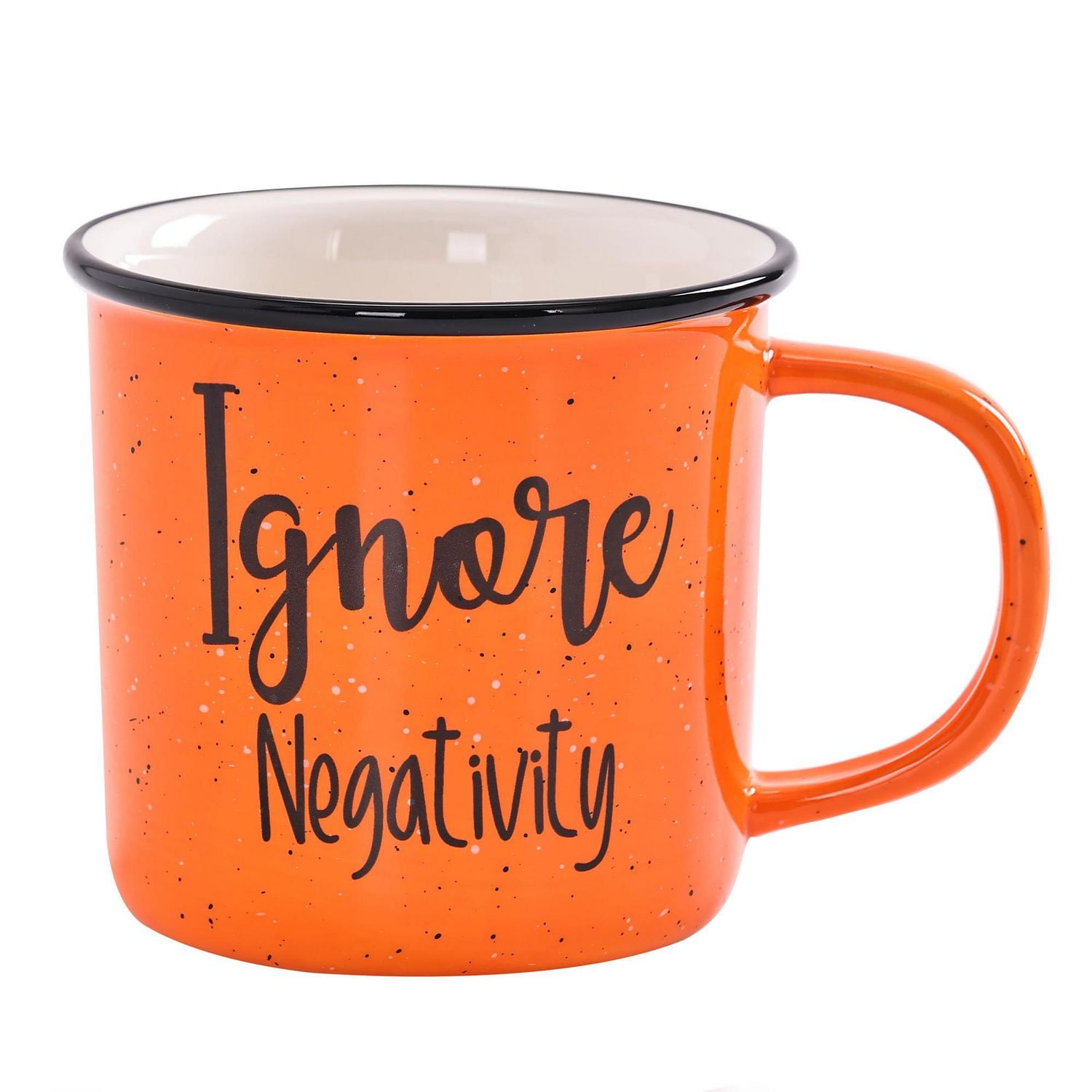 Click here for Mainstays Two Tone Ignore Negativity Ceramic Mug... prices