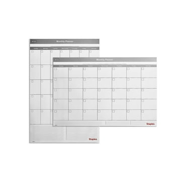 WallDeca Monthly Dry Erase Wall Calendar Planner Whiteboard: Wipe off ...