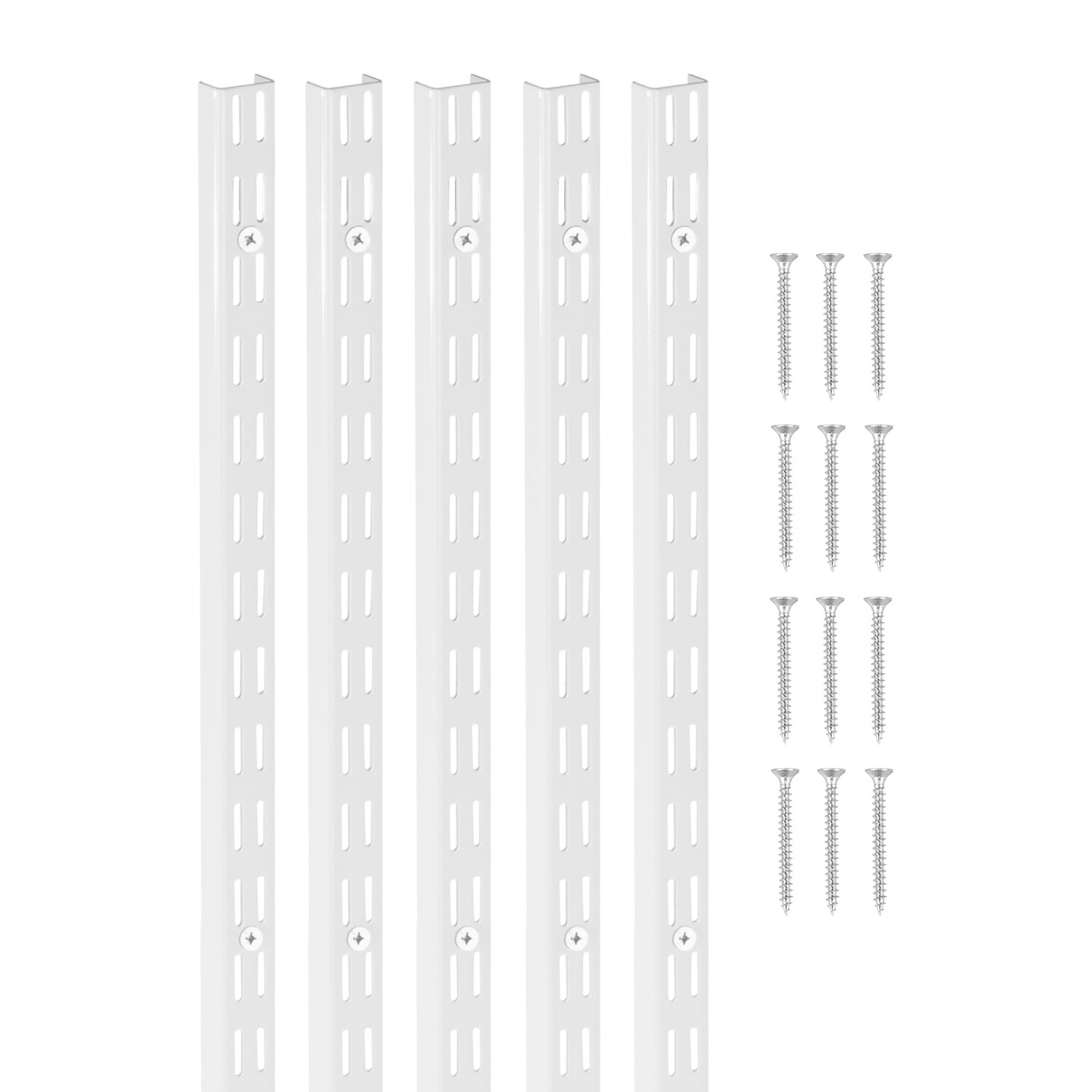 Click here for Vevor Shelf Track 60-Inch 5 Pack Adjustable Steel... prices