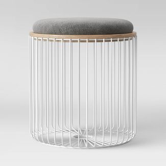 Wire Storage Table and Ottoman White - Room Essentials - Walmart.com
