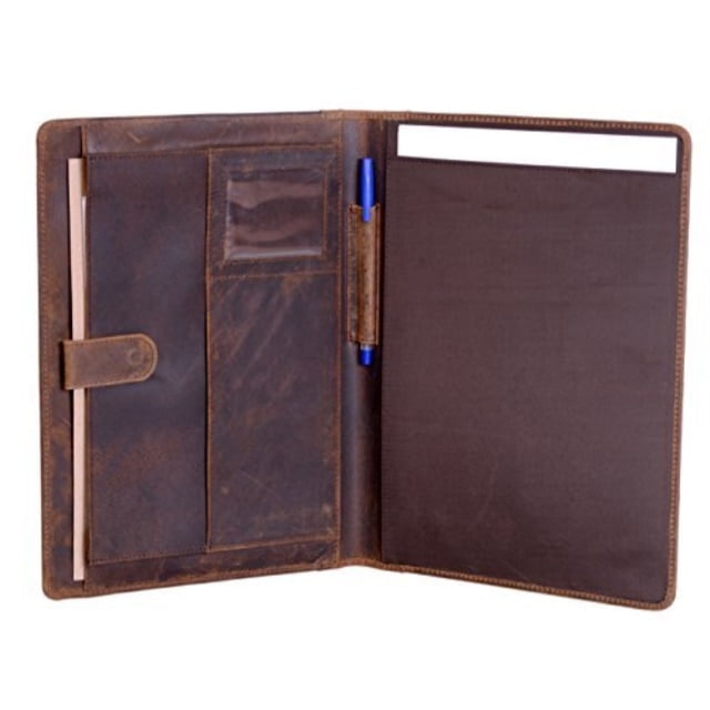 komalc leather business portfolio folder personal organizer, luxury ...