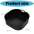 2 Pack Reusable Silicone Square Baskets Silicone Liners Set Oven Safe ...