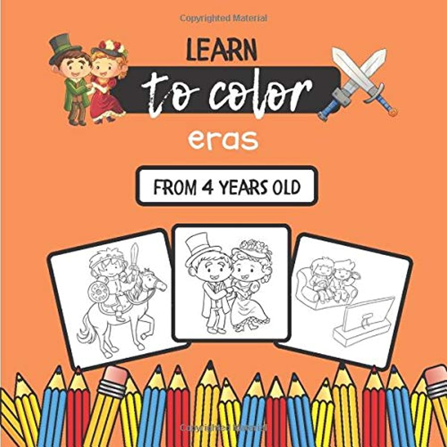 Learn to color eras: Coloring book for children from 4 years old | 40 ...