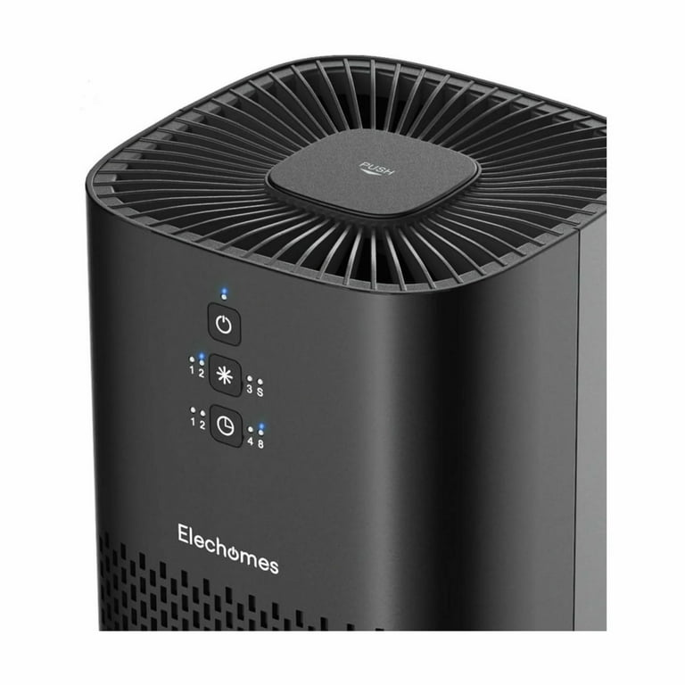 Elechomes Air Purifier for Home Pollen Dust Pet Dander Smokers Black