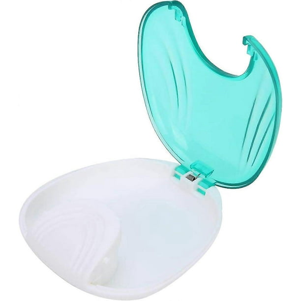 Retainer Case, Press-to-Open Retainer Container Partial Denture Box for ...