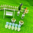 WASHWEPE 10Pcs Small Resin Roman Column Decor for DIY Garden Landscape ...