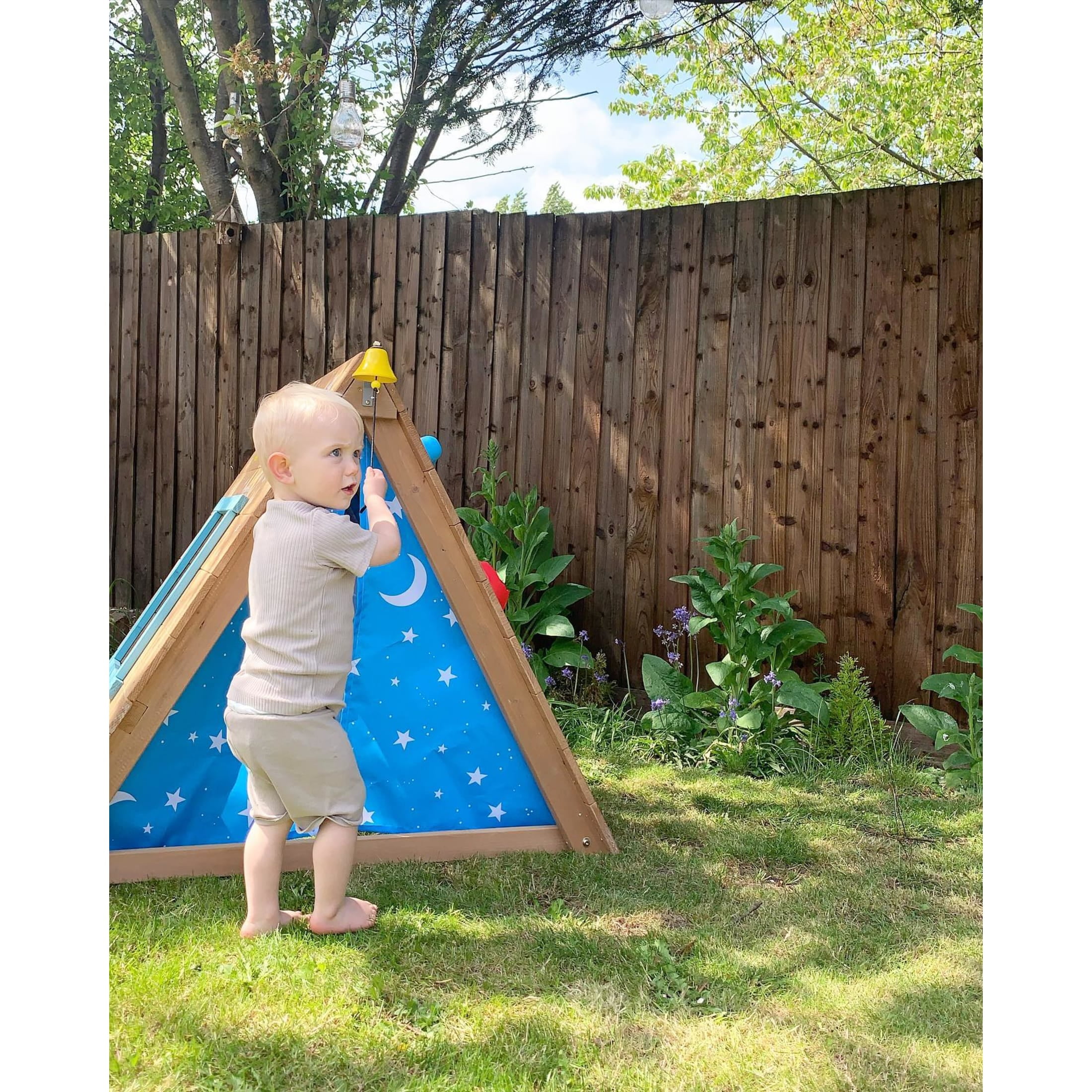 KidKraft A-Frame Wooden Hideaway & Climber Toddler Nepal | Ubuy