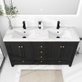 Eclife 60" Modern Double Sink Bathroom Vanity with Spacious Resin Top ...