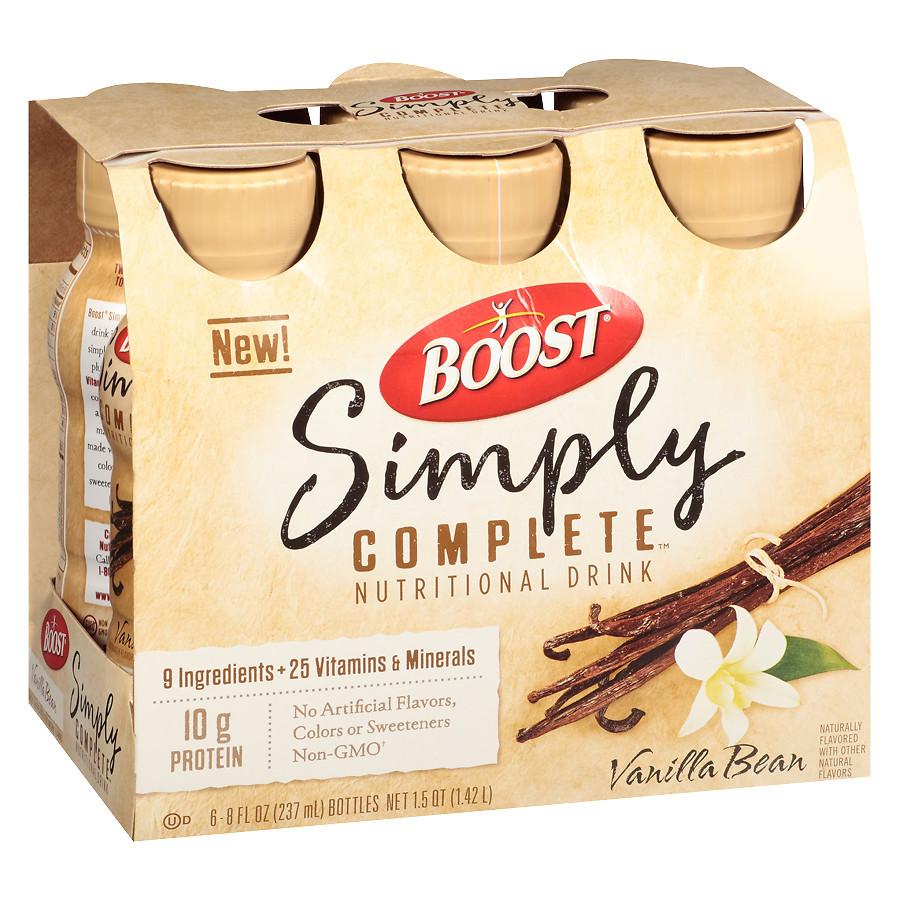 Boost Simply Complete Vanilla8.0 oz. x 6 pack(pack of 4) - Walmart.com ...