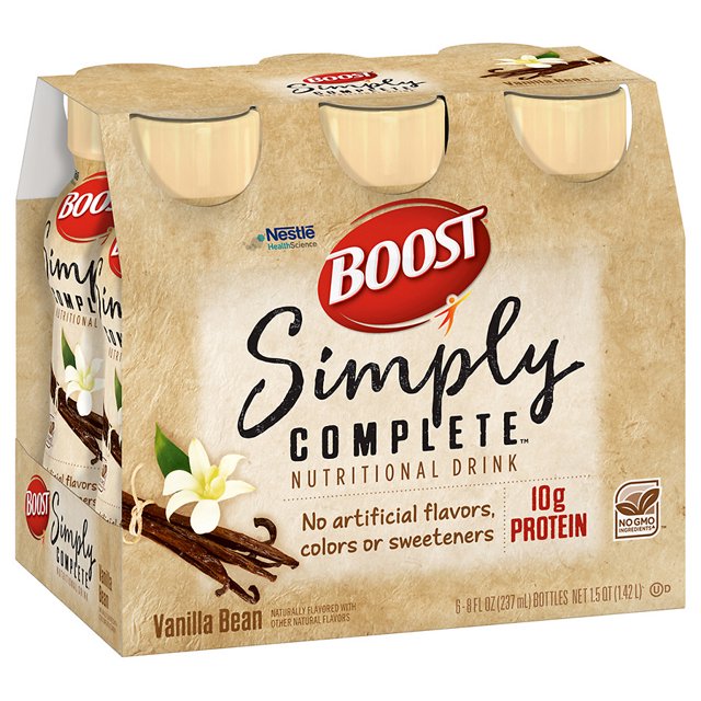 Boost Simply Complete Vanilla8.0 oz. x 6 pack(pack of 12) - Walmart.com