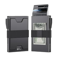 DEFNES Genuine Leather Bifold Wallet for Men with Zippered Security ...