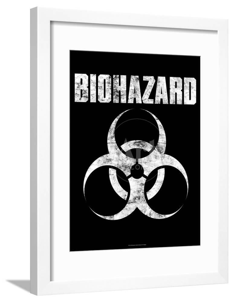Biohazard Logo Framed Print Wall Art Sold by Art.Com - Walmart.com