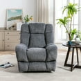 Electric Recliner Chair with USB Charging Port, Soft Fabric Overstuffed ...