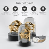 Aestoria Automatic Watch Winder, Gyroscope Watch Stand, Gold - Walmart.com