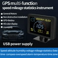 Universal Head Display, 4.7" LCD GPS Speedometer Odometer, Over ...