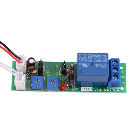 WALFRONT DC 5V 12V 24V Adjustable Cycle Timer Delay On/Off Switch Relay Module,Timer Module ...