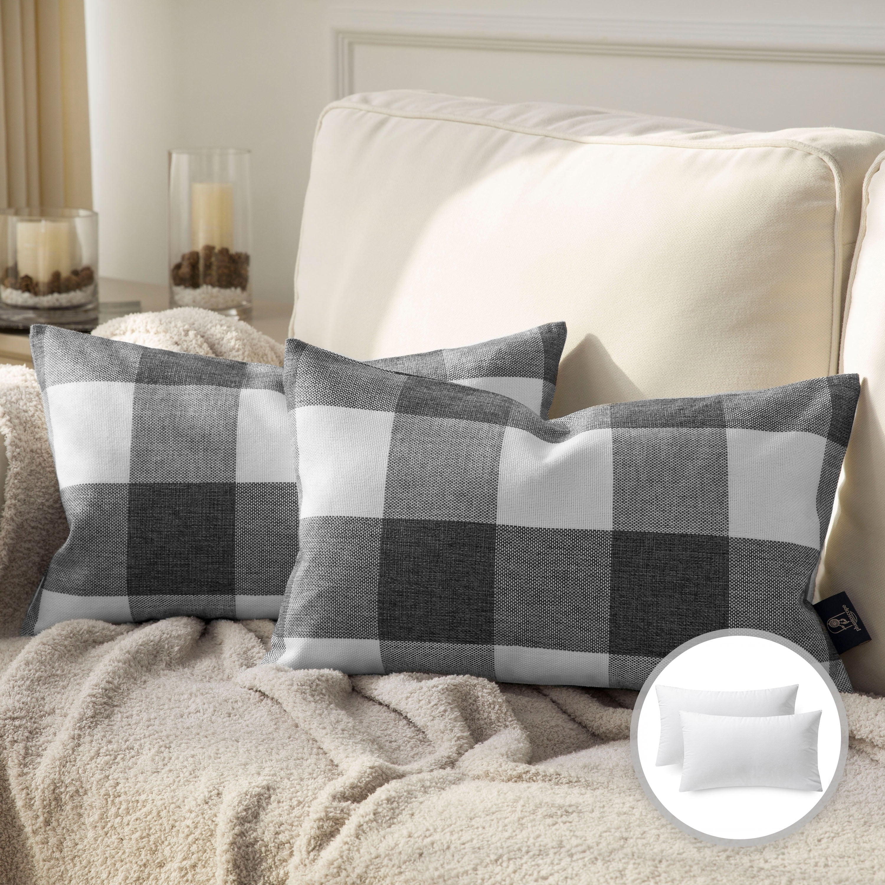 Buffalo Checker Plaids Series Cushion Rectangle Decorative Throw Pillow ...