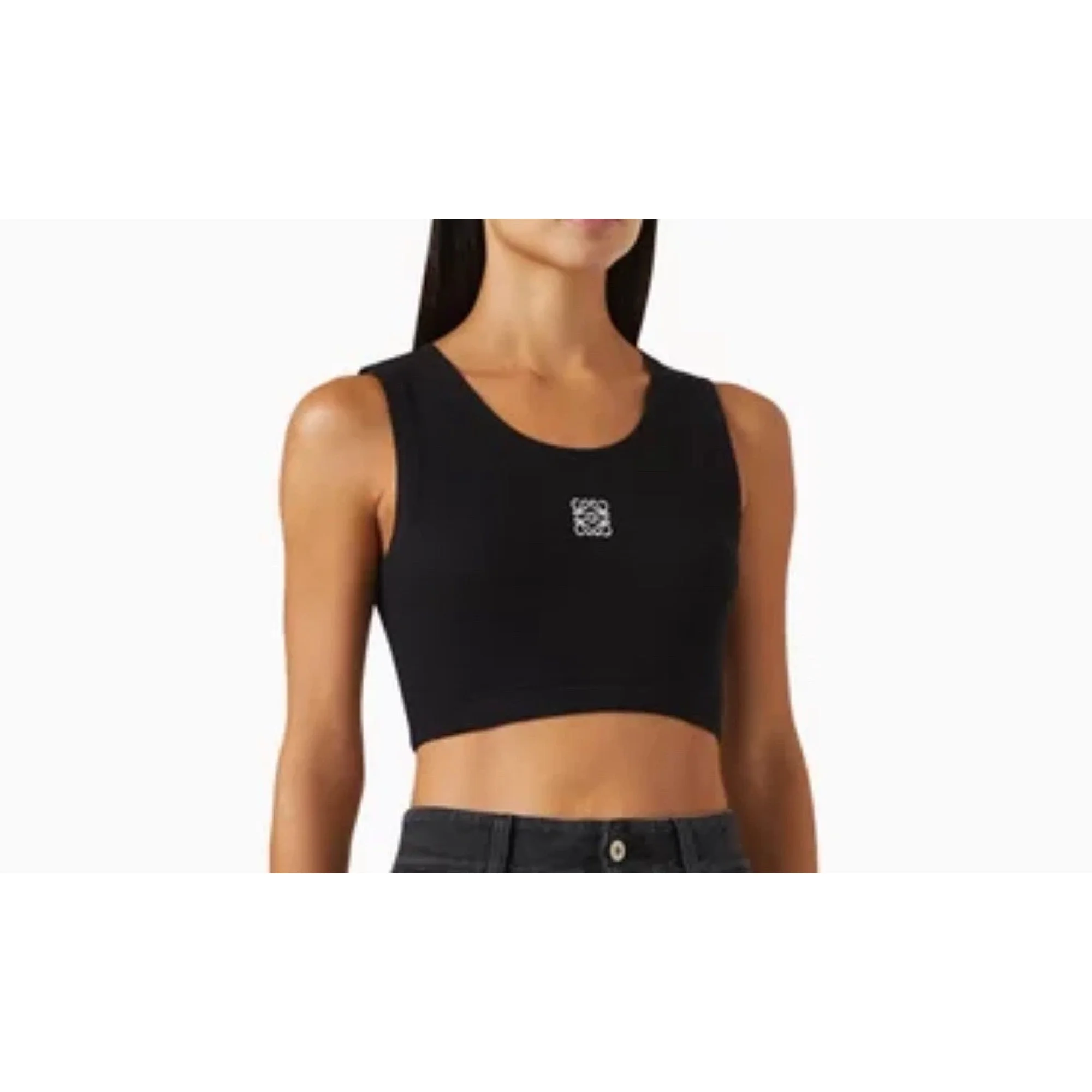 Click here for Loewe Anagram Tank Top Cotton Black Women prices