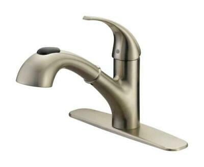 OakBrook Pacifica Pull-Out One Handle Brushed Nickel Kitchen Faucet ...