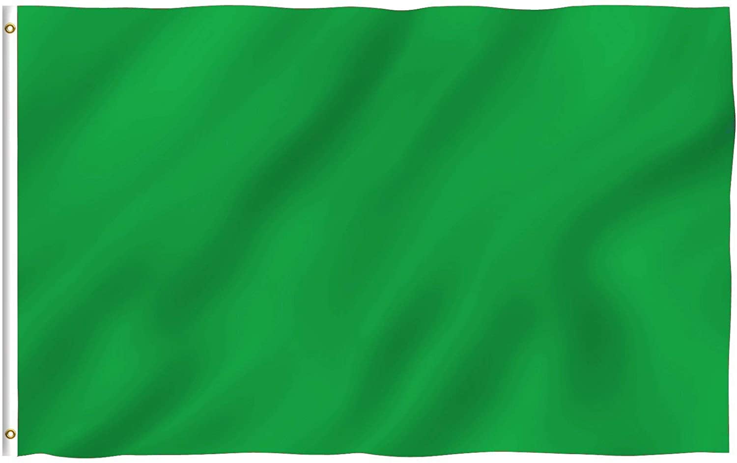 Anley 3x5 Foot Solid Green Flag- Plain Green Flags Polyester - Walmart.com