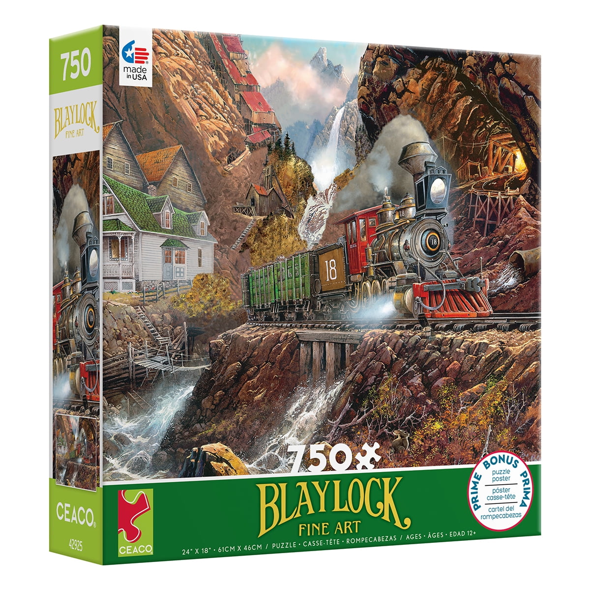 Ceaco Blaylock Ponderosa Train 750 Piece Jigsaw Puzzle - Walmart.com