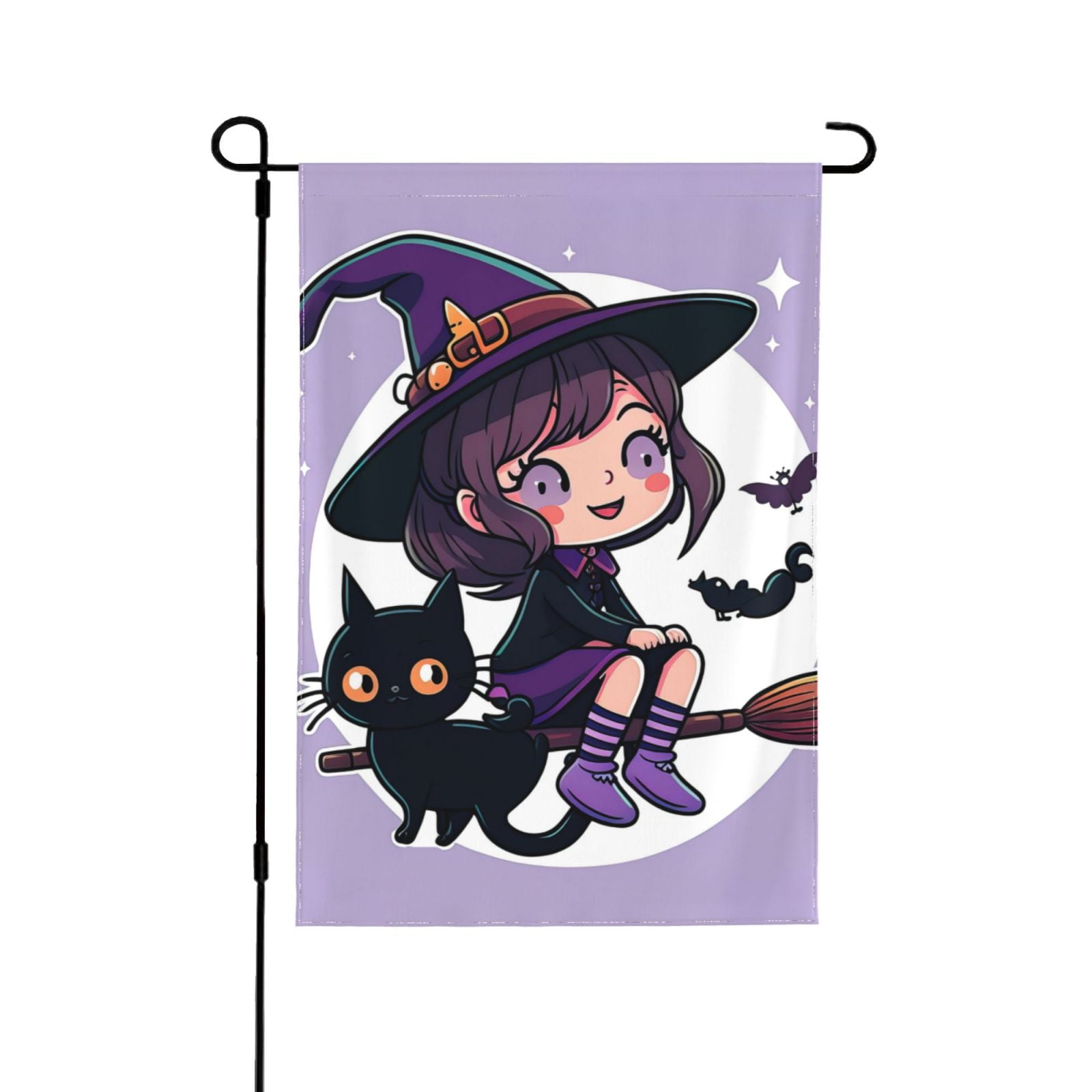 XMXY Little Witch Broom Garden Flags Double Sided,Farmhouse Holiday ...
