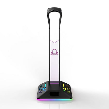 Piifoxer Gaming Headphone Stand Portable headphone stand RGB Cable ...