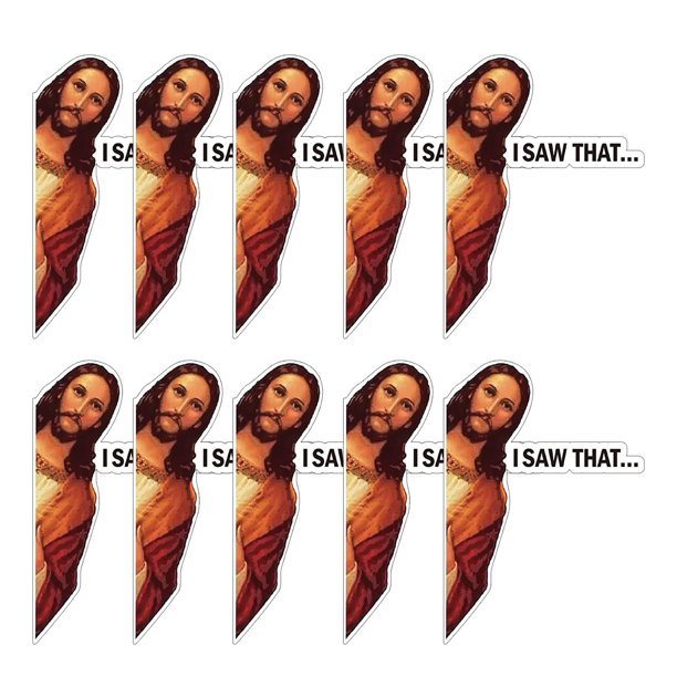 10Pcs I Saw That Car Sticker Attractive Widely Use PET Funny Skateboard ...