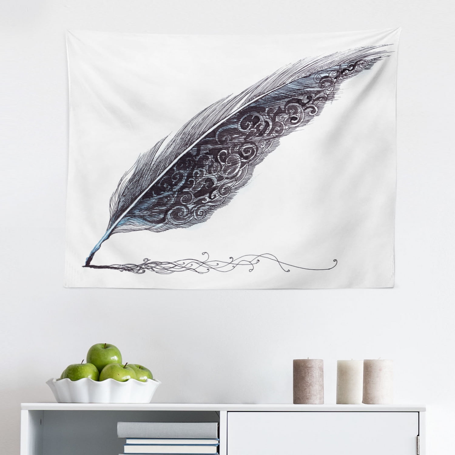 Colorful Tapestry, Different Vane Feather Types on a Square Shape ...