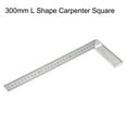 Unique Bargains Right Angle Ruler Alloy L Shape Carpenter Square Dual ...