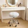 Circular Stool Cover, Khaki & Gray Thickened Chair Seat Cushion ...