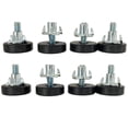 MRLESS 20pcs Adjustable Furniture Levelers 1/4 Threaded Feet for Table ...