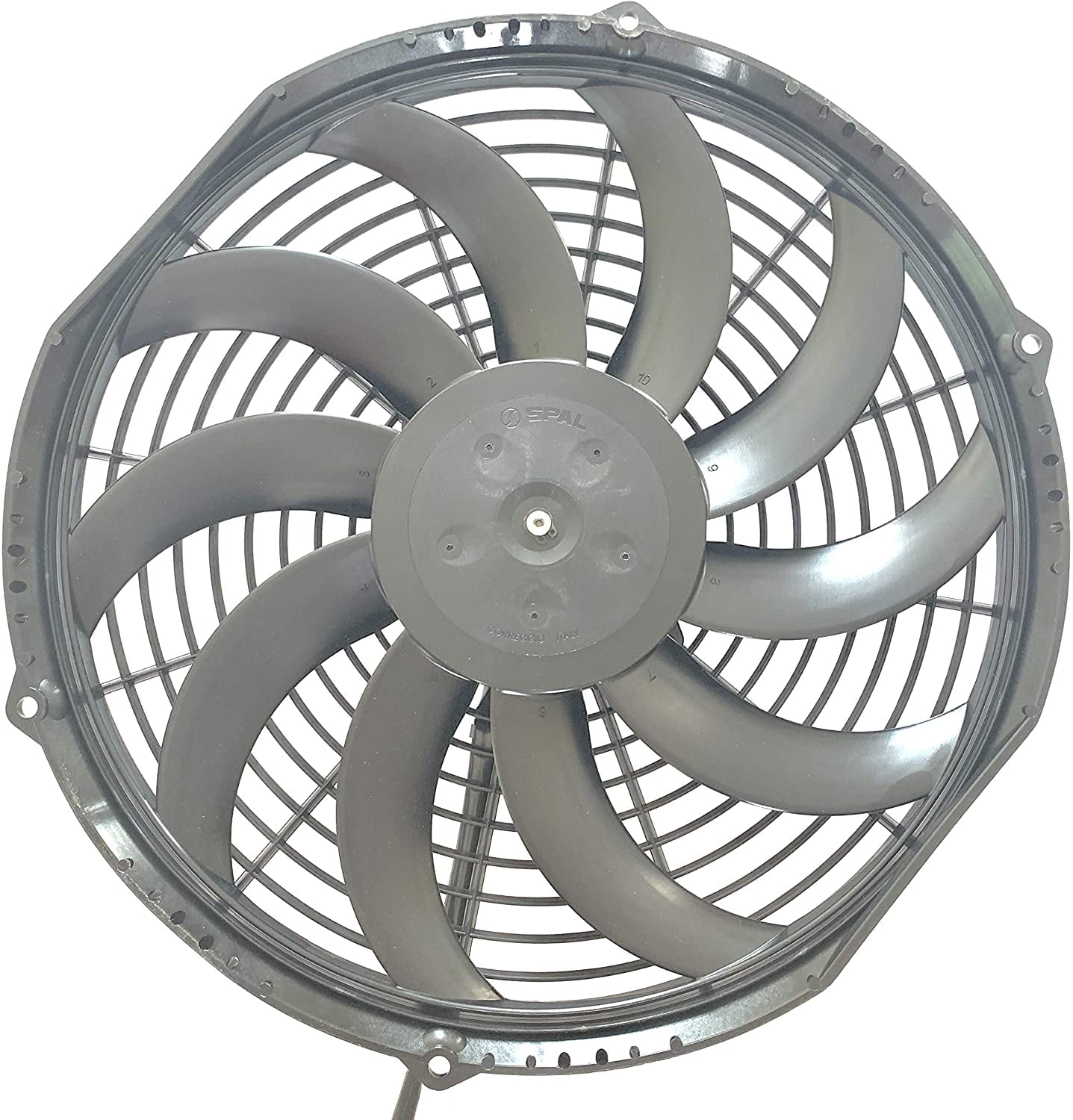 SPAL 30102029 12" Puller Fan 12 VOLT High Performance Curved Blades ...