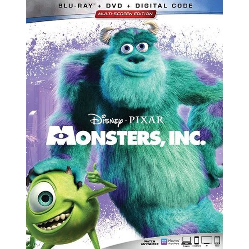 Monsters, Inc. (Blu-ray + DVD + Digital) - Walmart.com - Walmart.com