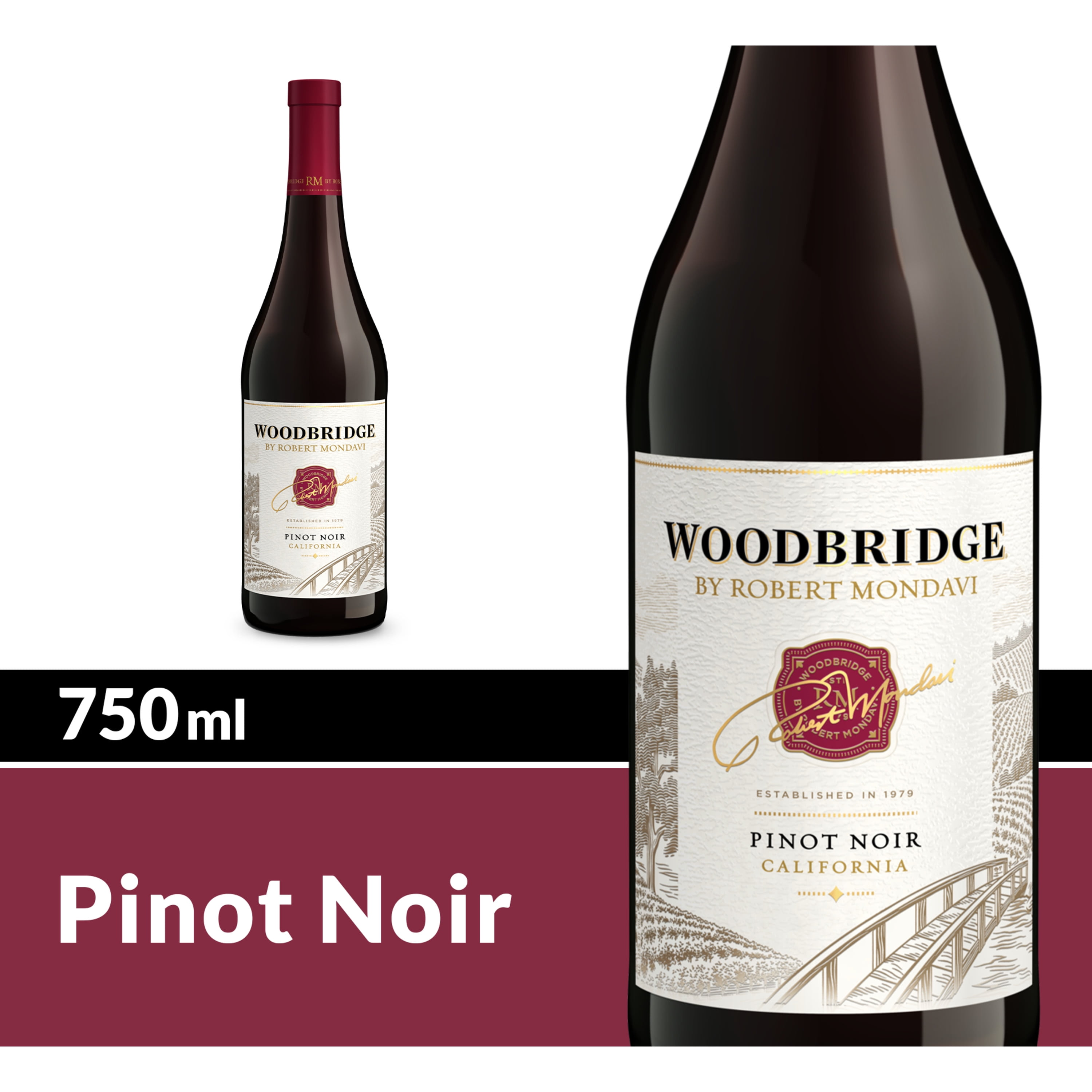 Woodbridge by Robert Mondavi Pinot Noir Red Wine, 750 mL Bottle ...