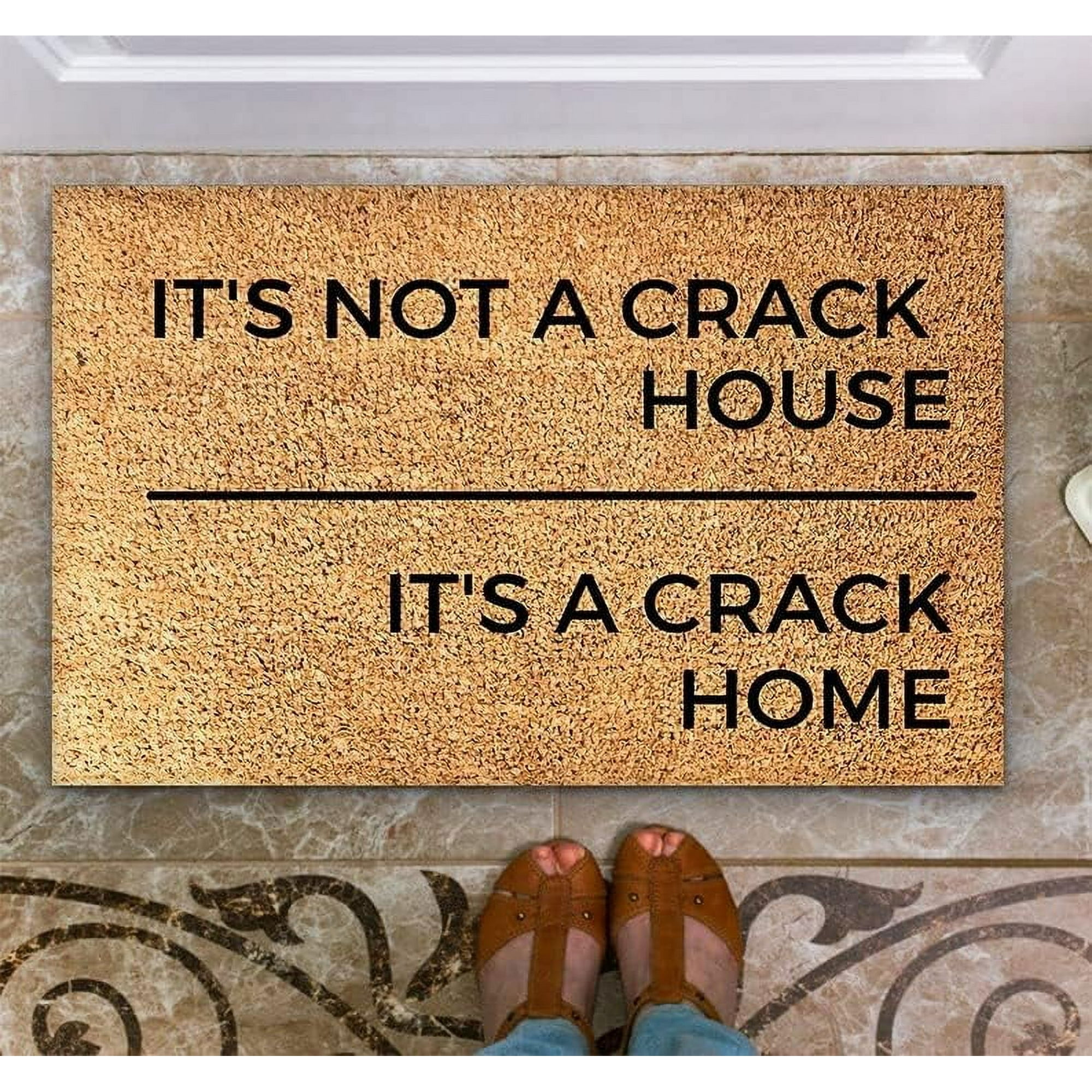 Click here for Wipblak Its Not A Crack House Front Door Mat Outdo... prices