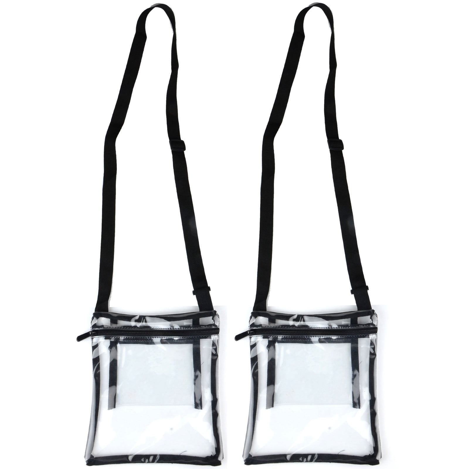 Youngever Lot de 2 Sacs Bandoulière Transparents, Sac en Vinyle ...