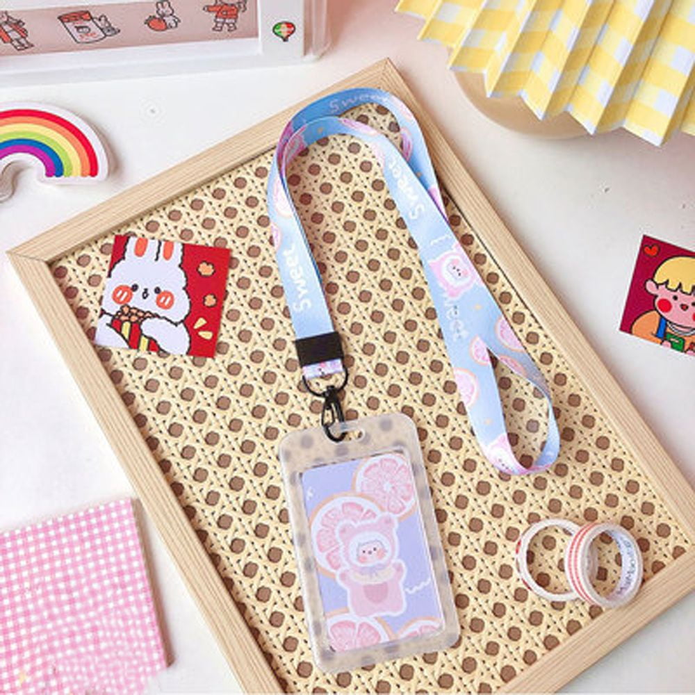 Student Cartoon Neck Strap Bank Card Meal Card Credit ID Card Bus Card ...