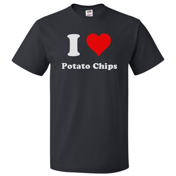 ShirtScope - I Love Potato Chips T shirt I Heart Potato Chips Gift ...